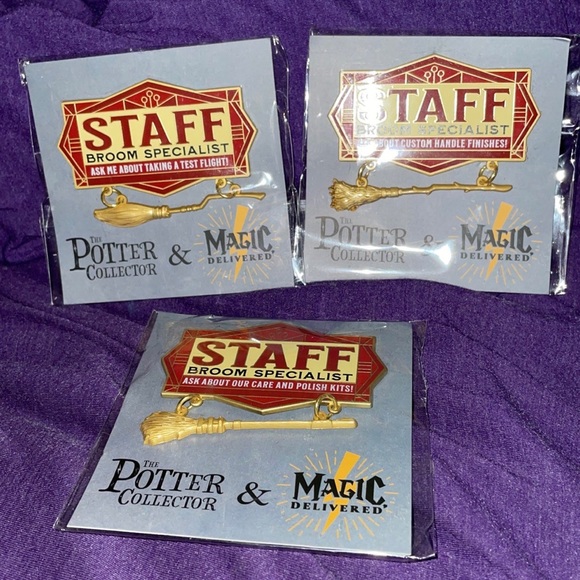 Warner Bros. | Accessories | Harry Potter Broom Specialist Staff Badge ...